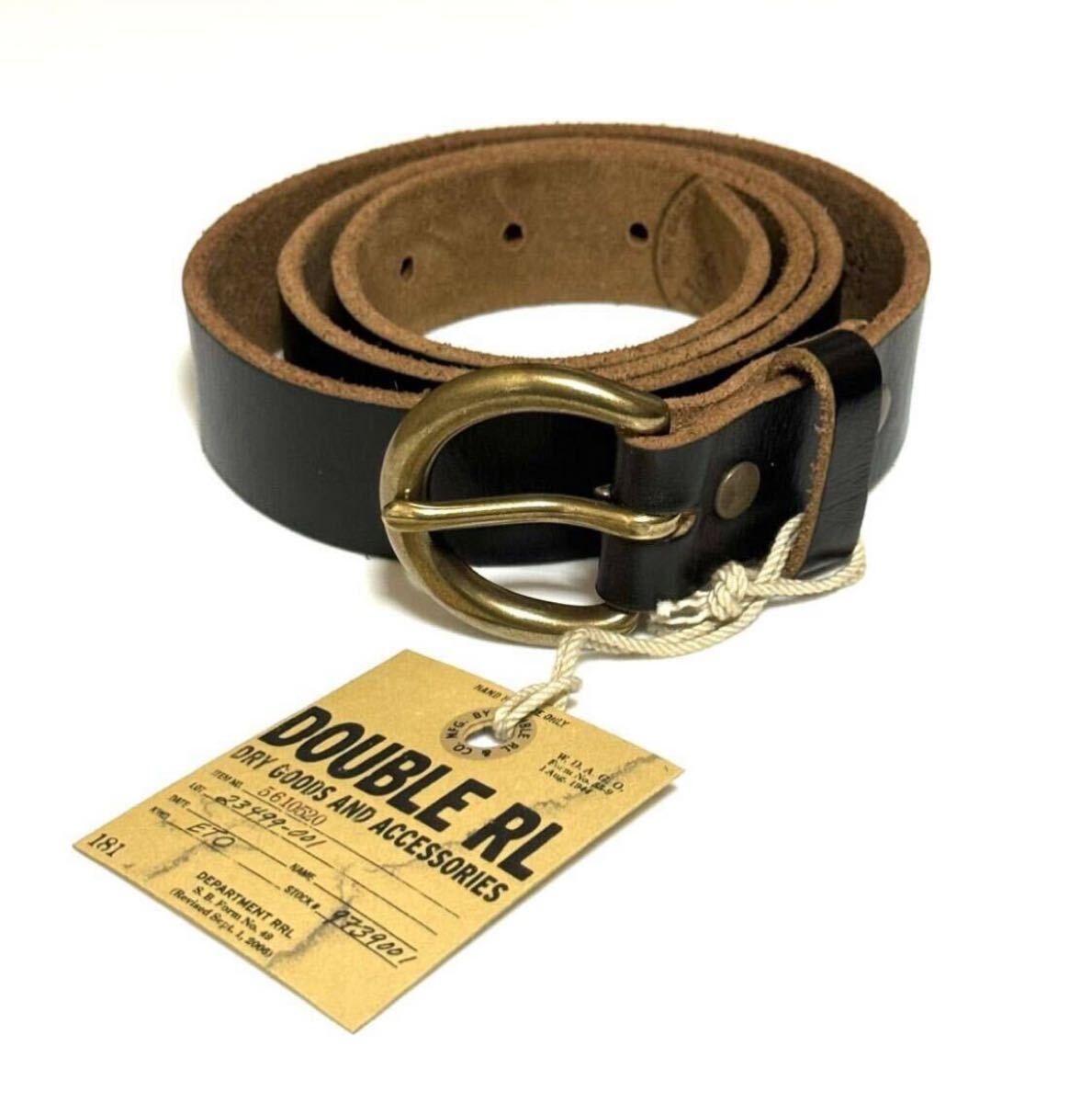 Yahoo!オークション - RRL レザーベルト ブラック 36インチ