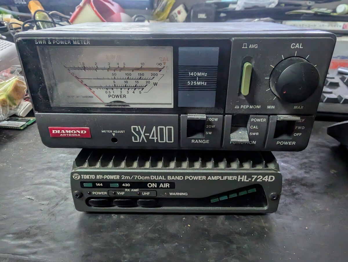 東京ハイパワー HL-724D リニアアンプ ダイヤモンド SX-400 SWR & POWERメーター 2台 まとめて(アクセサリ)｜売買されたオークション情報、yahooの商品情報を ...