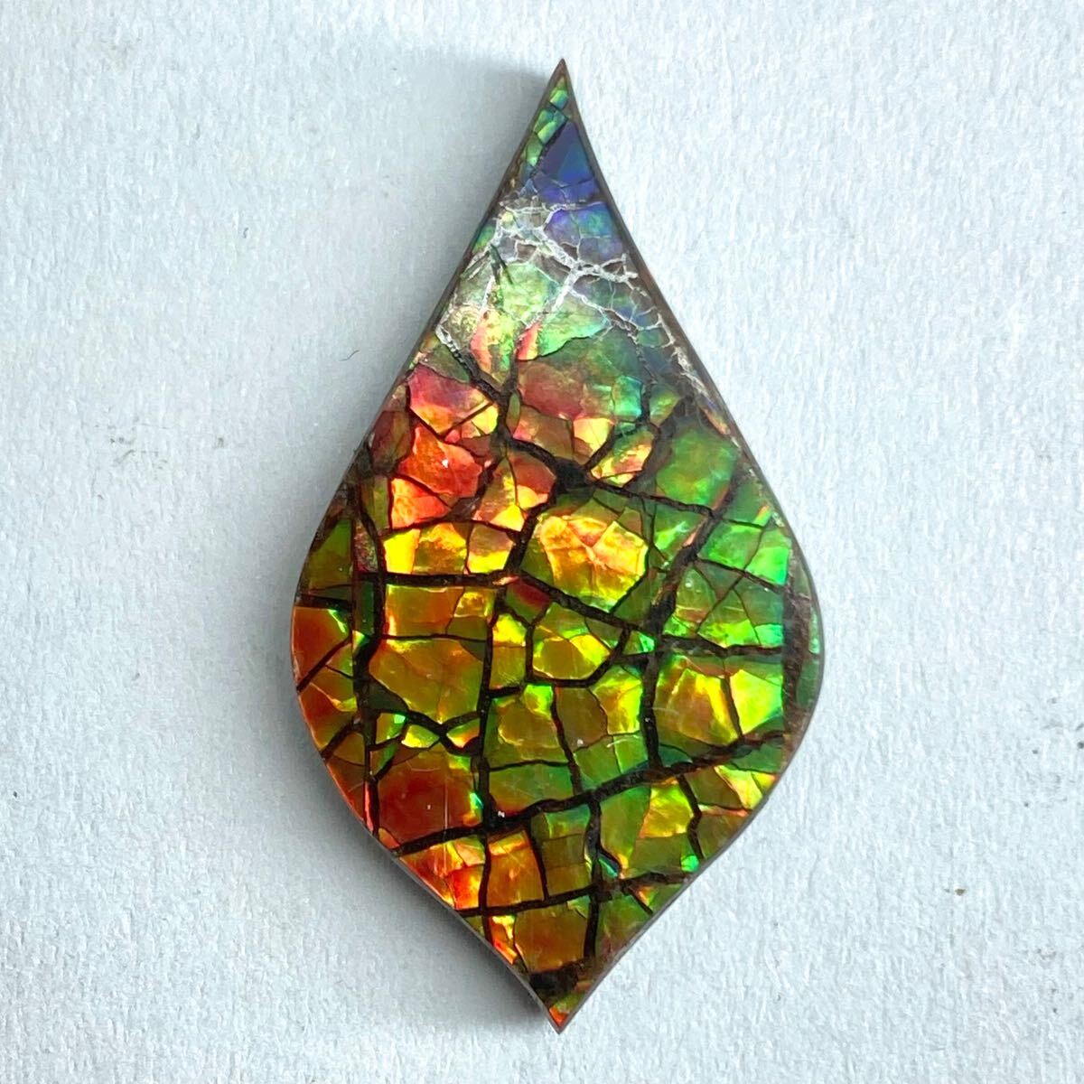 Yahoo!オークション - 1円〜 遊色効果 天然アンモライト13.812ct d 約...