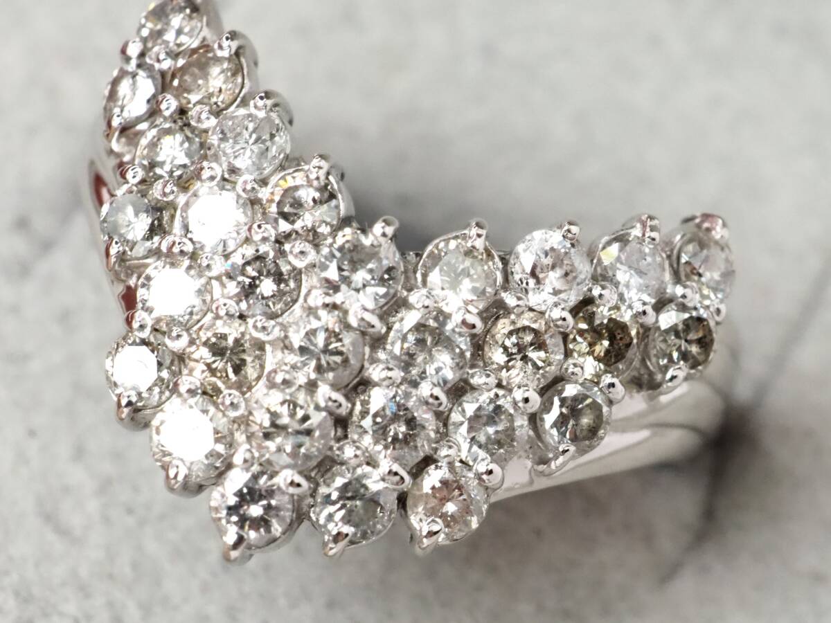 5433E Pt900 天然ダイヤモンド 1.06ct/4.8g/リング 指輪 ♯13(プラチナ台)｜売買されたオークション情報、yahooの商品情報をアーカイブ公開 - オークファン ...