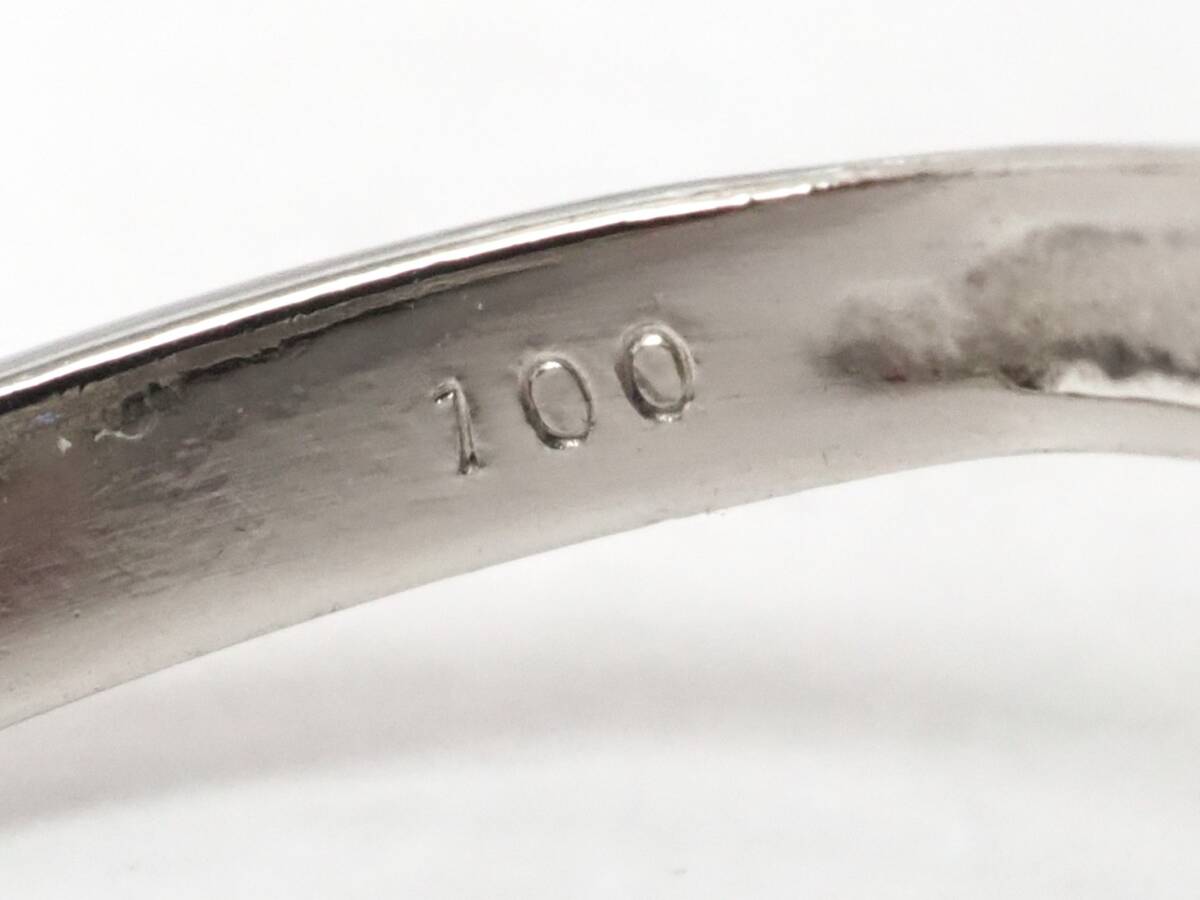 Yahoo!オークション - 【5721P】Pt900 天然ダイヤモンド 1.00ct/3.7g/...