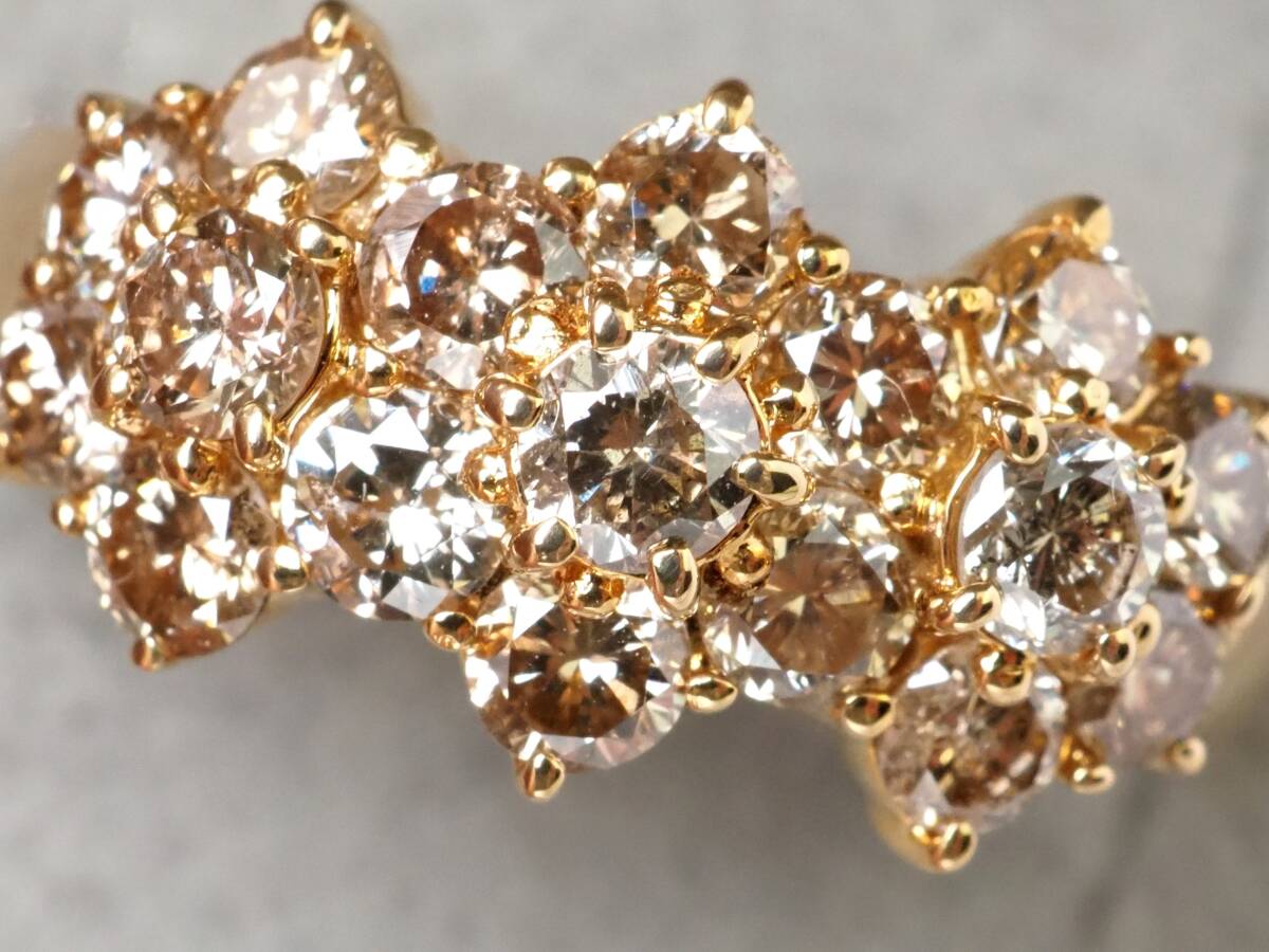 Yahoo!オークション - 【5727P】鑑別付 K18 天然ダイヤモンド 1.50ct/3...