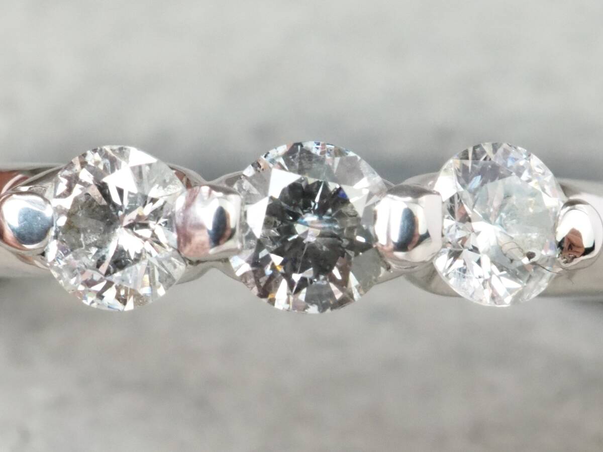 Yahoo!オークション - 【5691M】トリロジーTORILOGY/Pt900 天然ダイヤ...