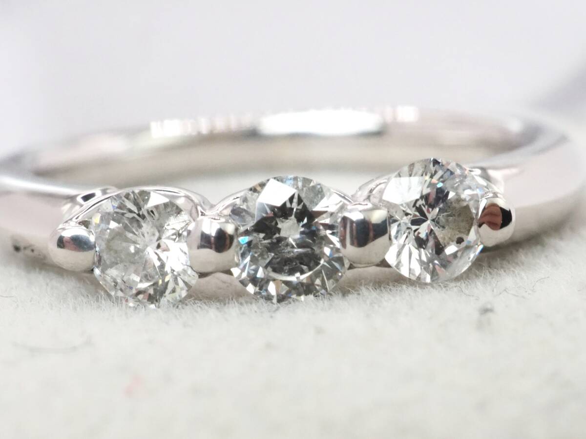 Yahoo!オークション - 【5691M】トリロジーTORILOGY/Pt900 天然ダイヤ...