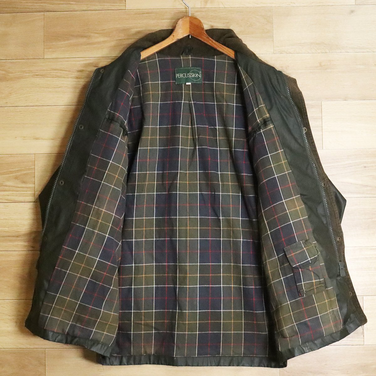 Yahoo!オークション - J5T/O9.17-3 ユーロ古着 PERCUSSION オイルドジ...