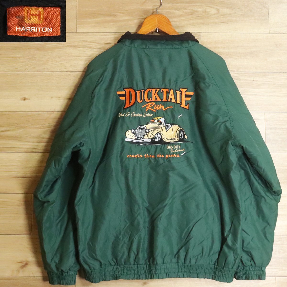 Yahoo!オークション - Y2K/O12.9-3 アメリカ古着 HARRITON ナイロンジ...