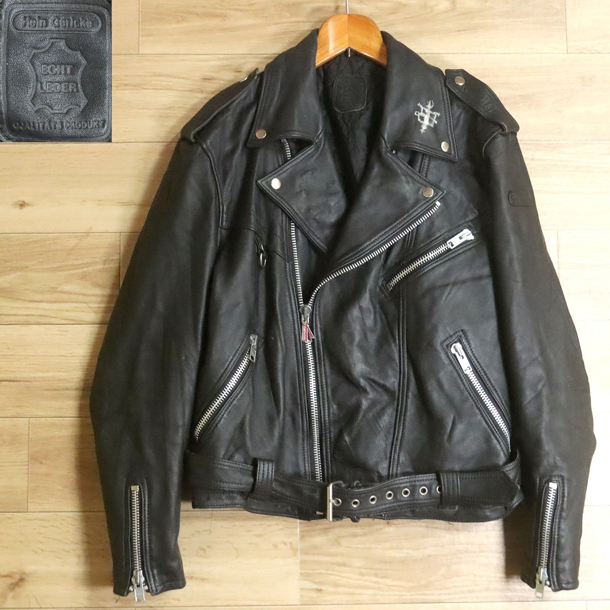 Yahoo!オークション - @6K/O12.11-3 ユーロ古着 Hein Gericke ダブルラ...