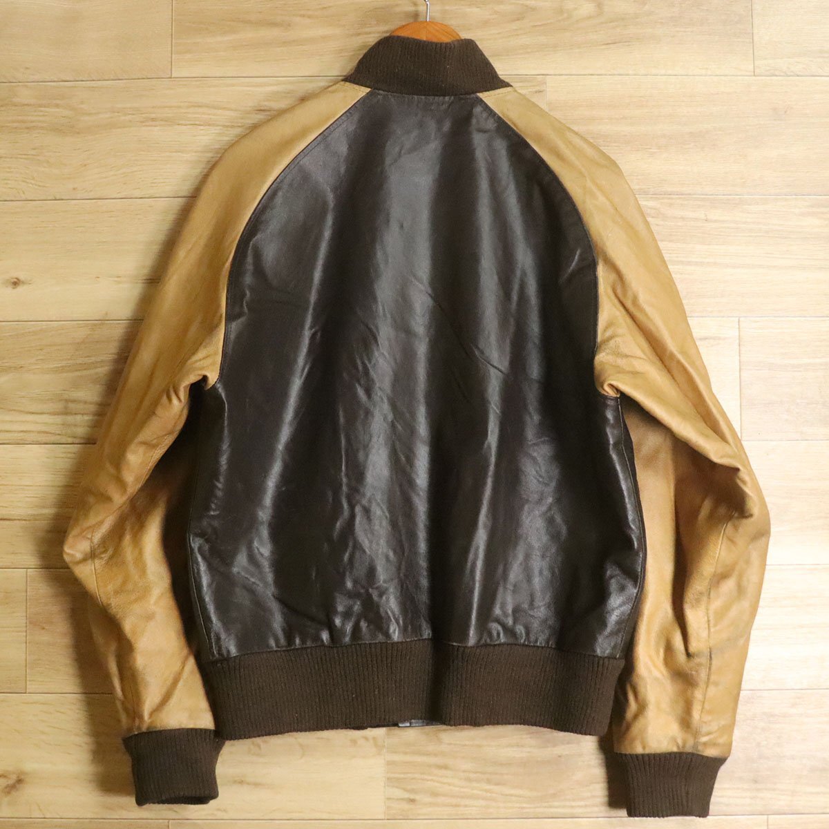 Yahoo!オークション - 5T/O12.12-1 ユーロ古着 COMBO レザースタジャ...