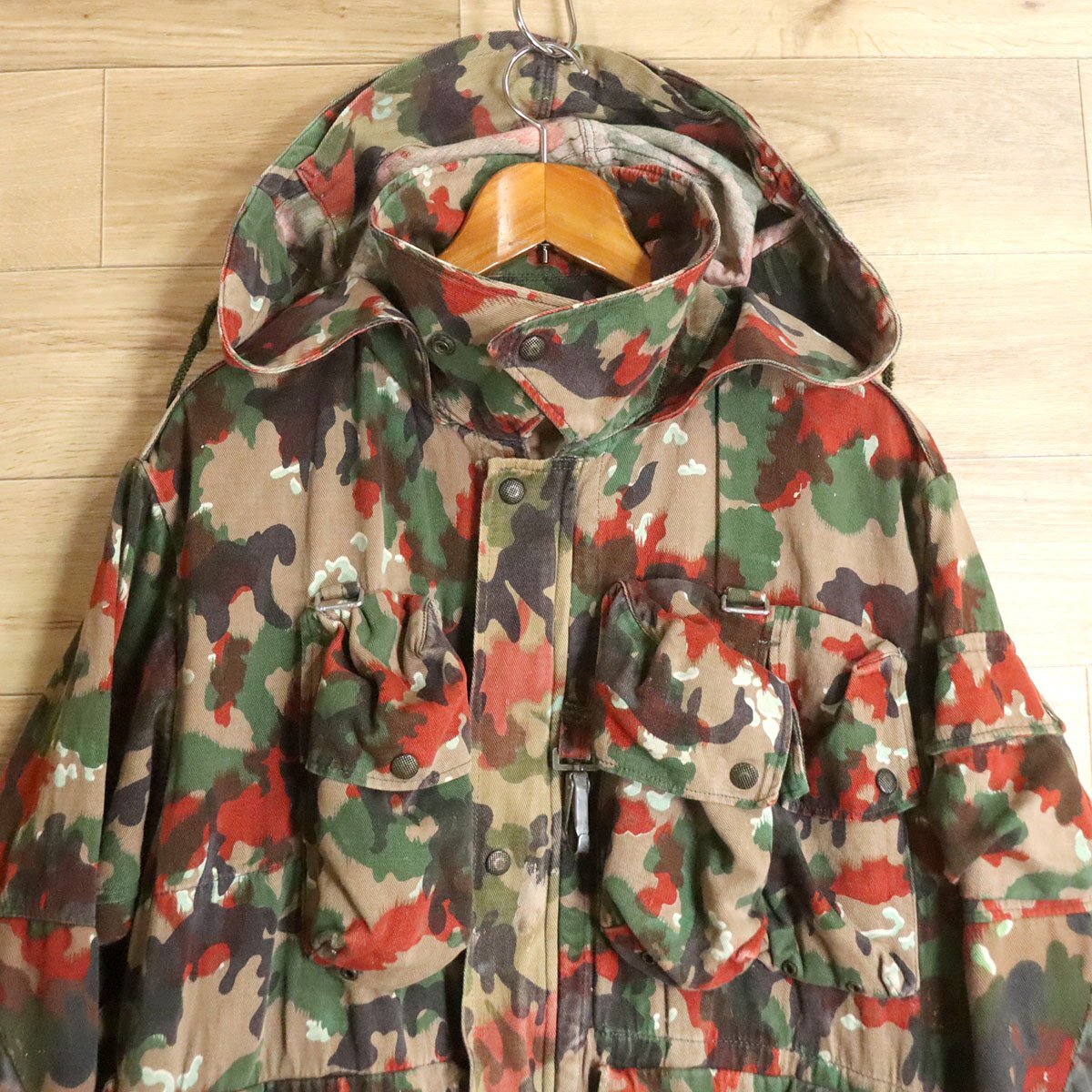 D10R/O12.17-1 60s ヴィンテージ スイス軍 M-60 アルペンカモ 山岳部隊 マウンテンジャケット フィールドジャケット ミリタリー(戦闘服)｜売買されたオークション情報 ...