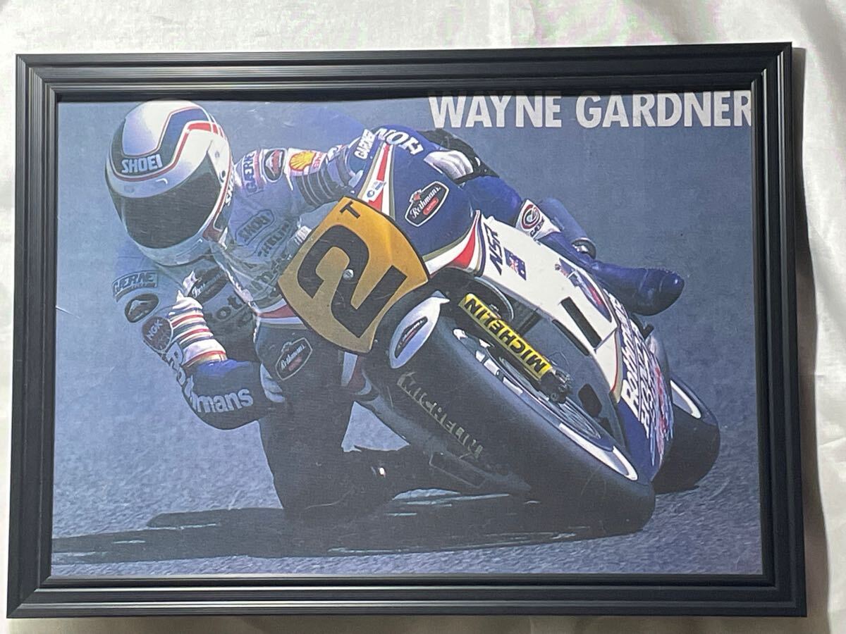 Yahoo!オークション - 「ワイン・ガードナー/ホンダNSR500 '87」A4サイ...