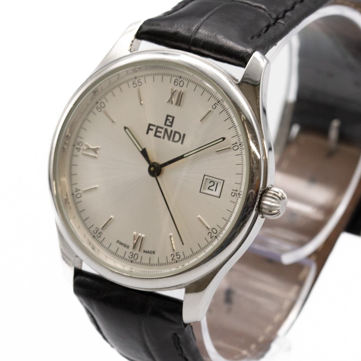 Yahoo!オークション - 1円 稼働 FENDI フェンディ 210G QZ クオーツ デ...