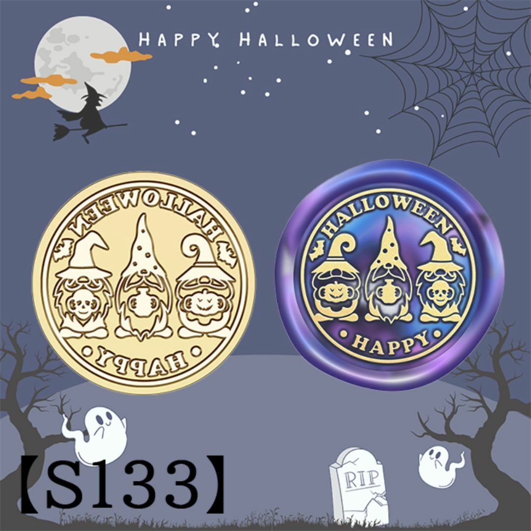 Yahoo!オークション - 【S133】 ハロウィンの祝福 シーリングスタンプ ...