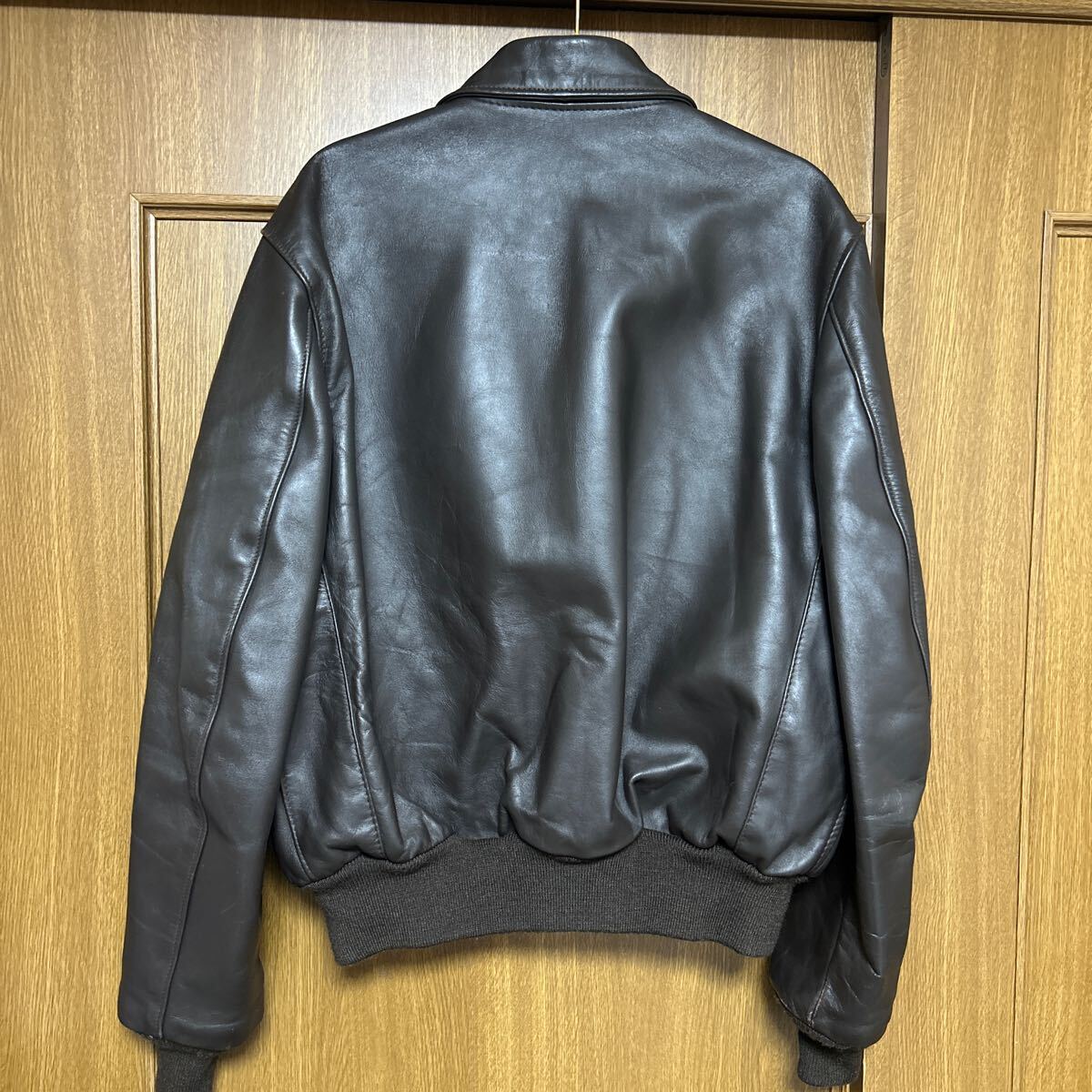 Yahoo!オークション - SCHOTT TYPE-A2 サイズ40 レザージャケット フラ...