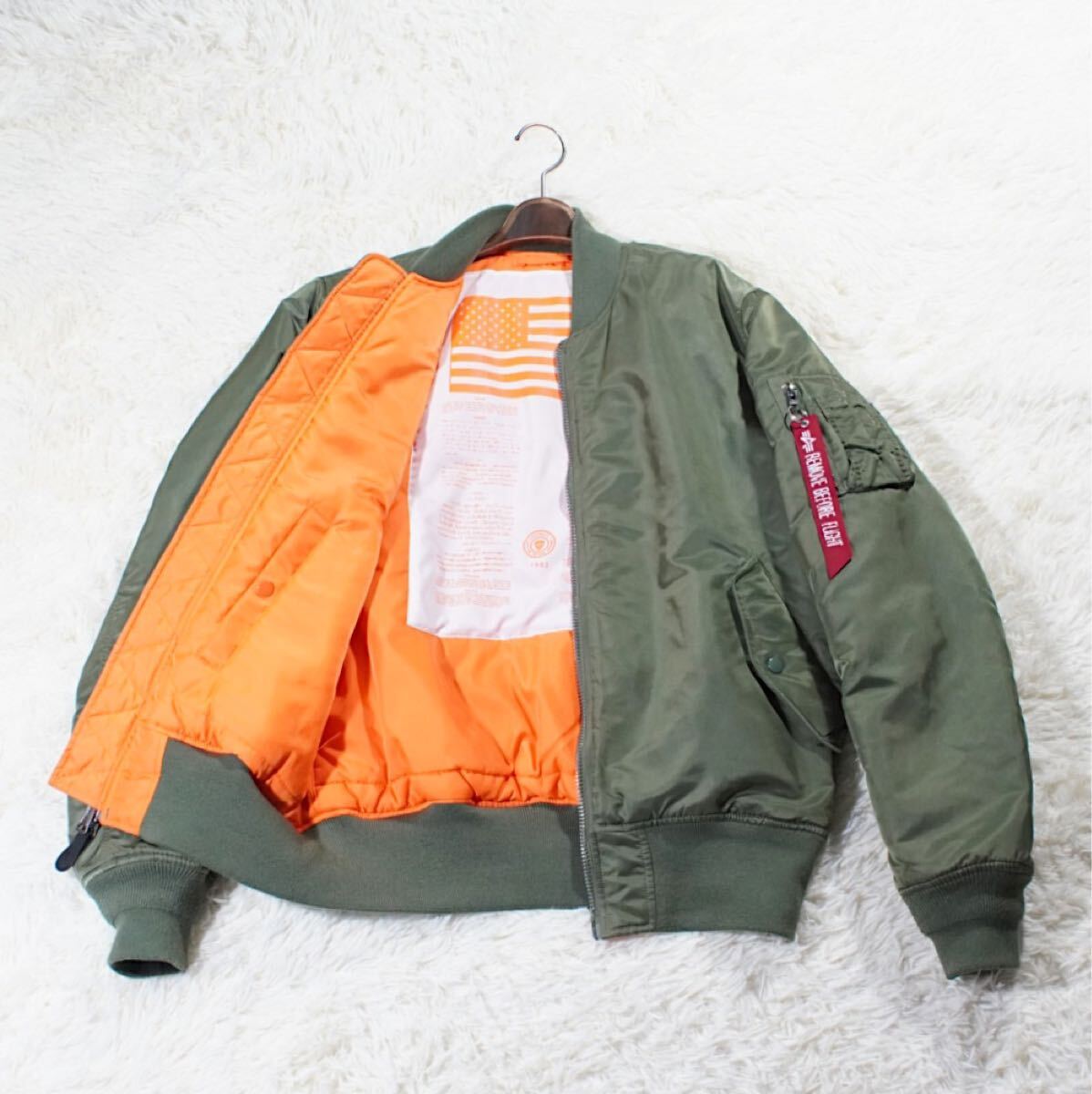 Yahoo!オークション - 即決 黄金サイズ《ALPHA INDUSTRIES》MA-1(XL)カ...