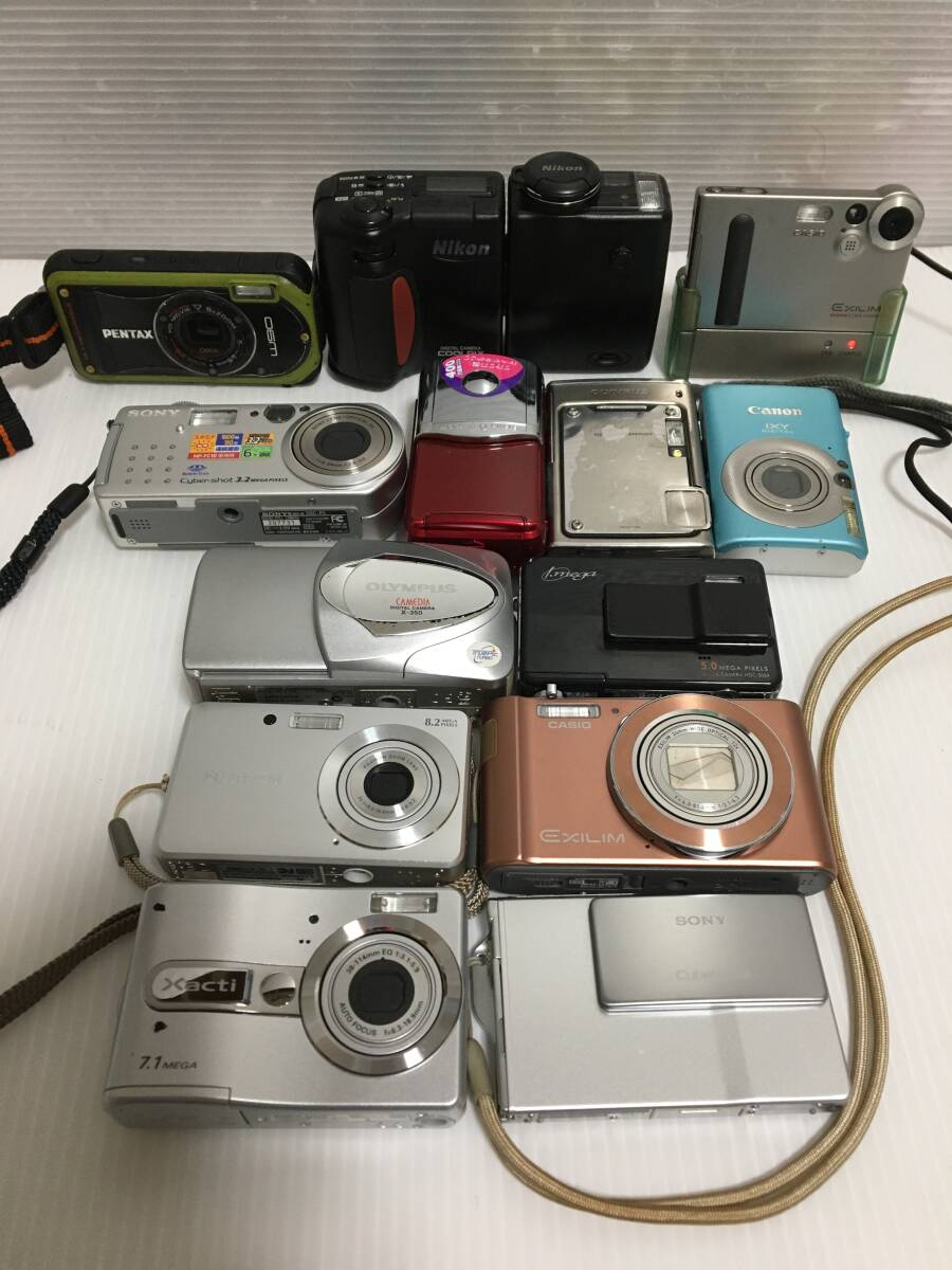 Yahoo!オークション - D273 ジャンク デジタルカメラ デジカメ 13点ま...