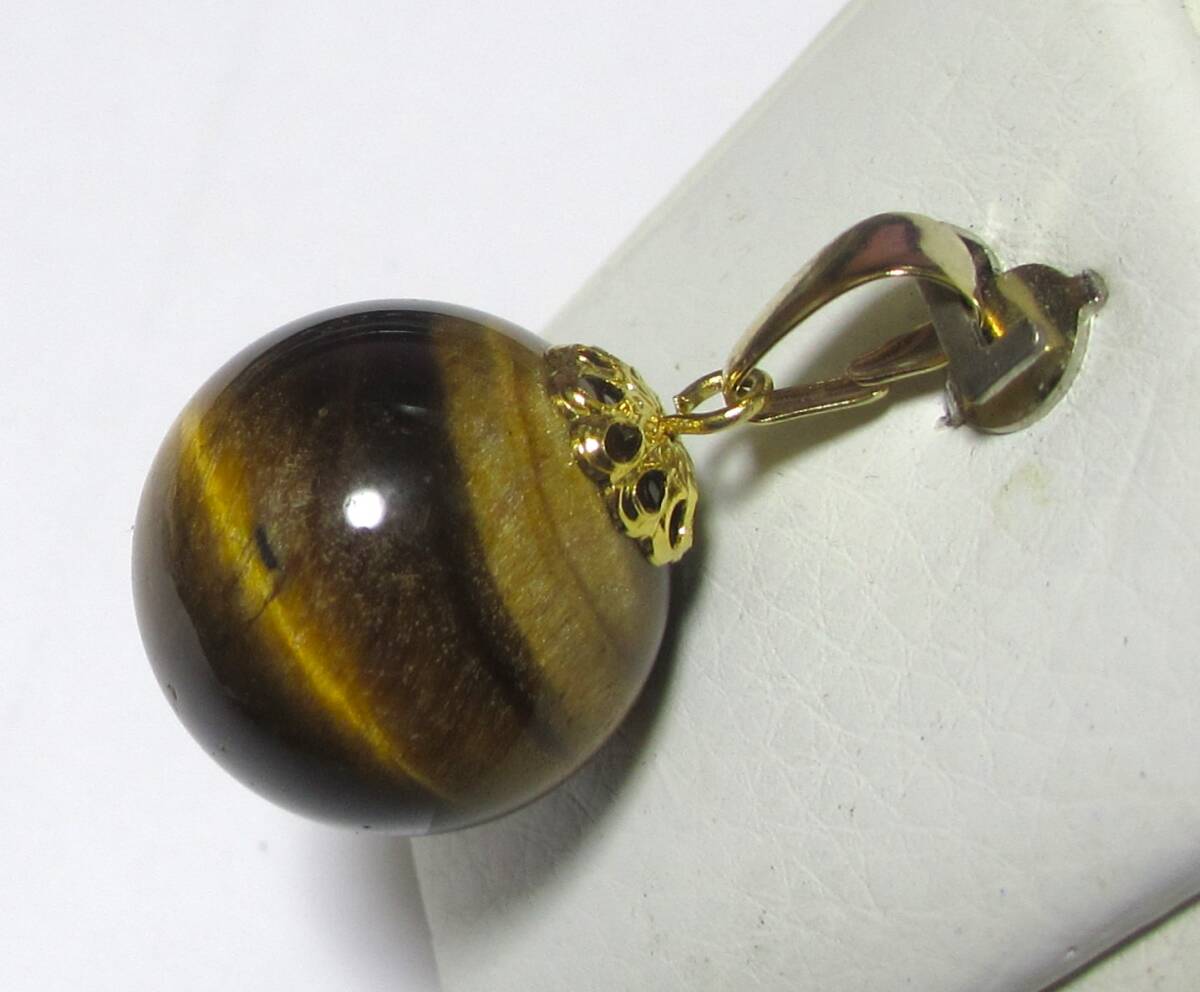 Yahoo!オークション - bzg 天然石ペンダントトップ タイガーアイ 18...