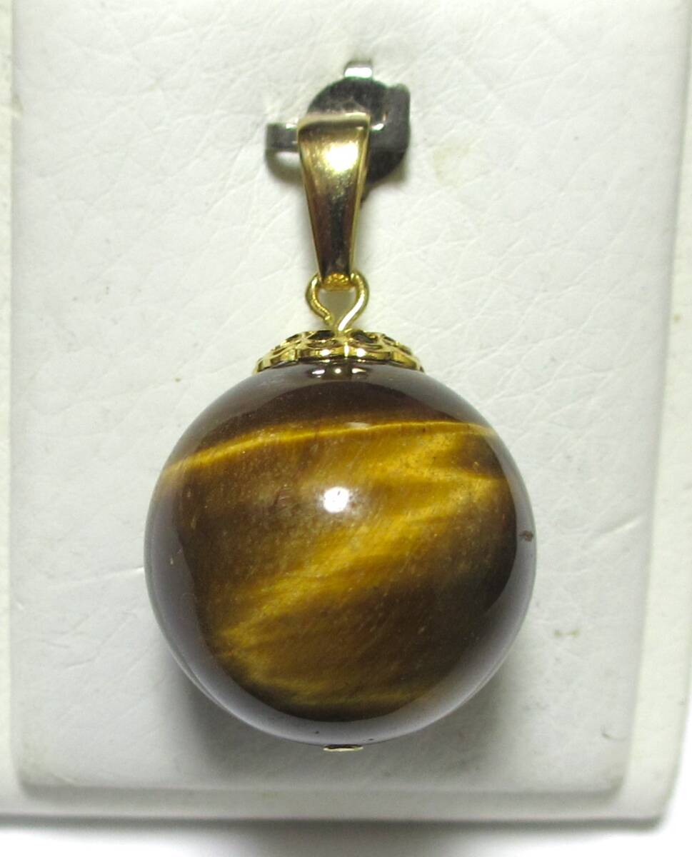 Yahoo!オークション - bzg 天然石ペンダントトップ タイガーアイ 18...