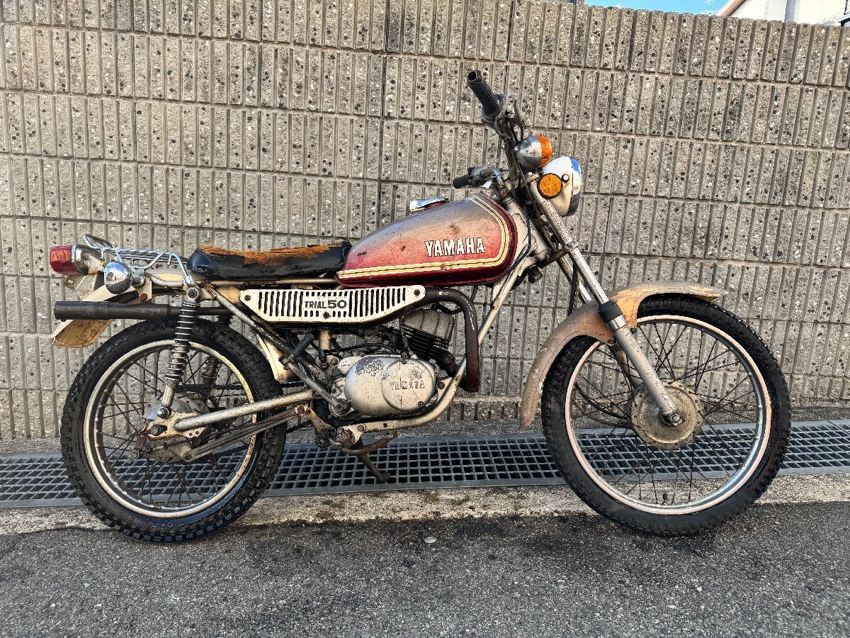Yahoo!オークション - YAMAHA ヤマハ TRIAL50 TY50 実働 2ストローク ...
