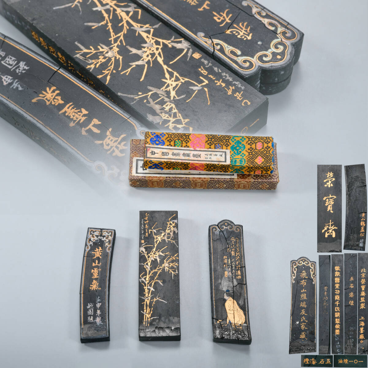 BR2108 中国墨 五石漆煙 油煙101 栄宝斎 上海墨厰出品 徽州曹素功 唐墨 書道具 3点セット まとめ売り 約152g(書)｜売買されたオークション情報、yahooの商品情報を ...