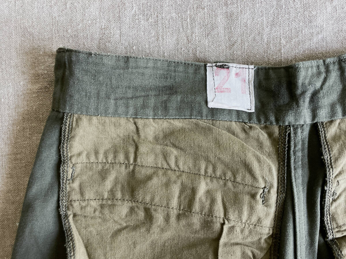 Yahoo!オークション - 1960年代 M47 後期 ヘリンボーン サイズ21 ミリ...