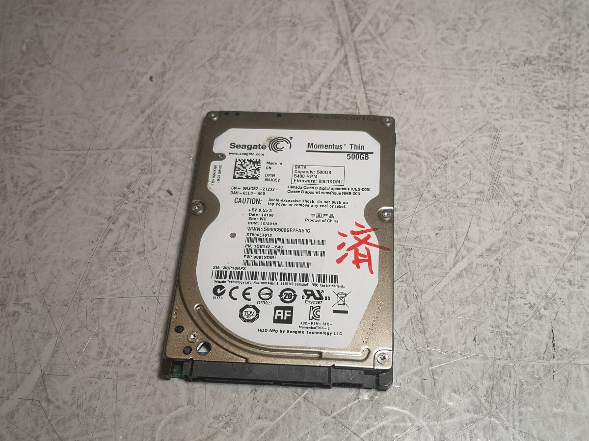 Yahoo!オークション - Seagate ST500LT012 500GB HDD ジャンク扱い 送...