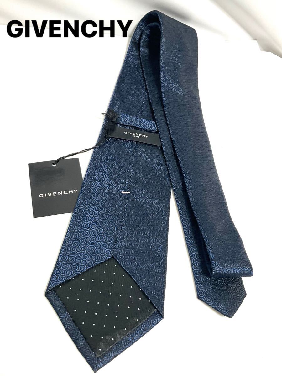 Yahoo!オークション - 未使用 ジバンシー GIVENCHY ネクタイ ネイビー...