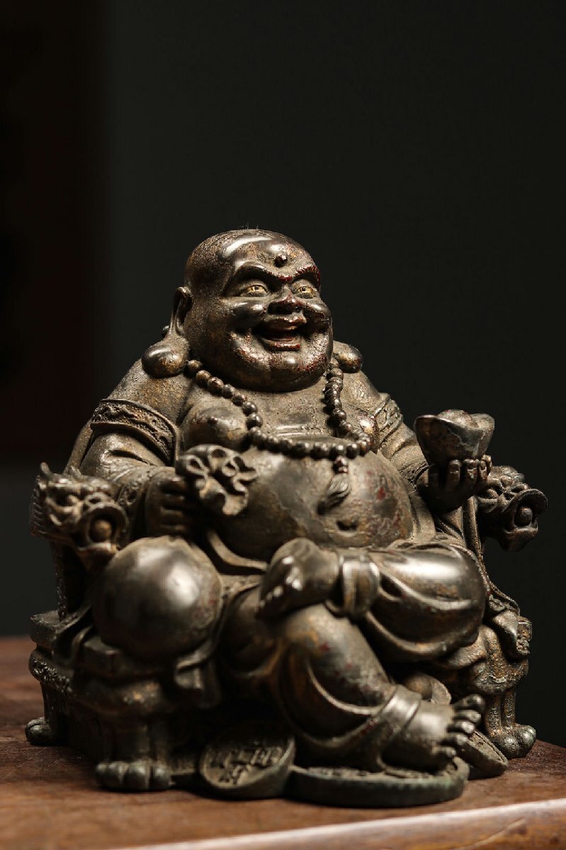 Yahoo!オークション - 観心・時代旧蔵 C896清時代 銅塗金弥勒仏造像 ...