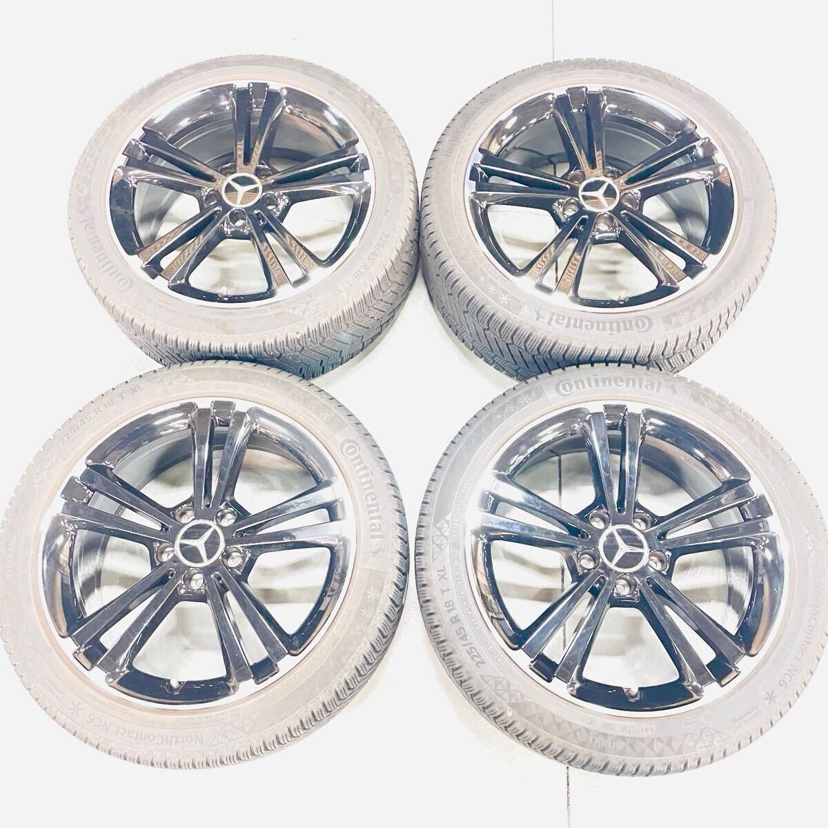 M.benz ベンツ純正 A177 Aクラス スタッドレス ホイール 4本セット PCD112 7.5J ET45 18インチ 225/45R18 W247 Bクラス(スタッドレスタイヤ ...