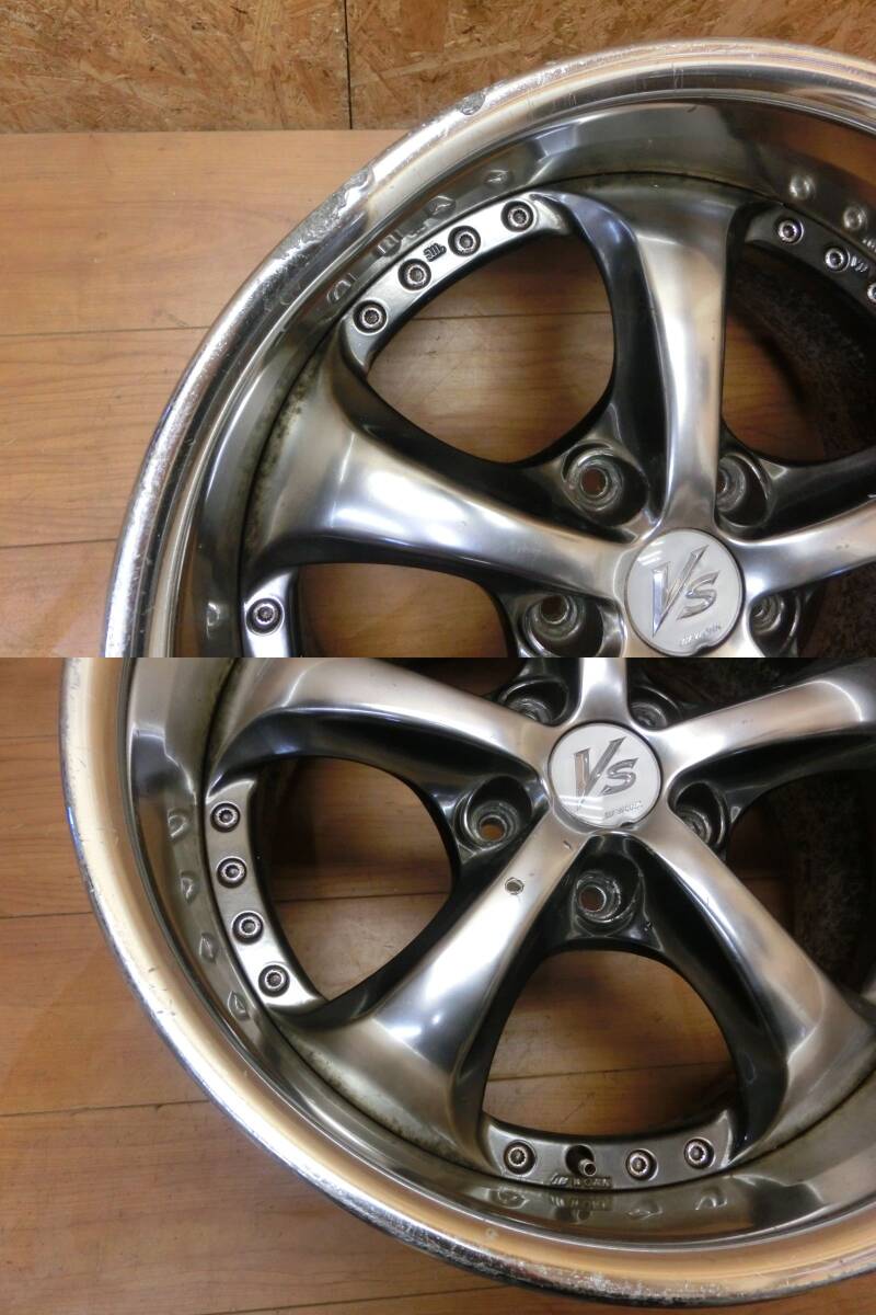 WORK ワーク VS-KF 17インチ 9J +19 PCD114.3 5穴 1本 深リム リペア 補修 リバレル 絶版(中古)のオークション落札情報