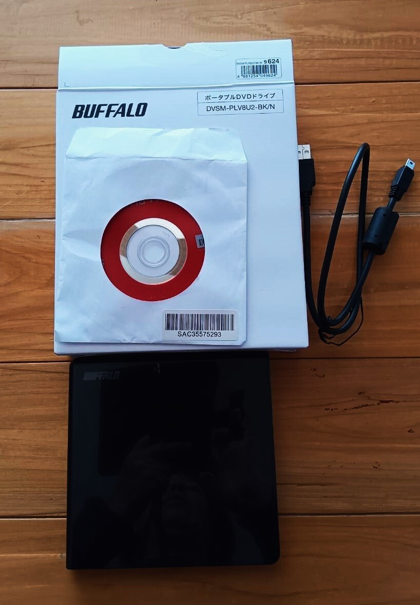 Yahoo!オークション - BUFFALO ポータブルDVDドライブ DVSM-PLV8U2-BK/...