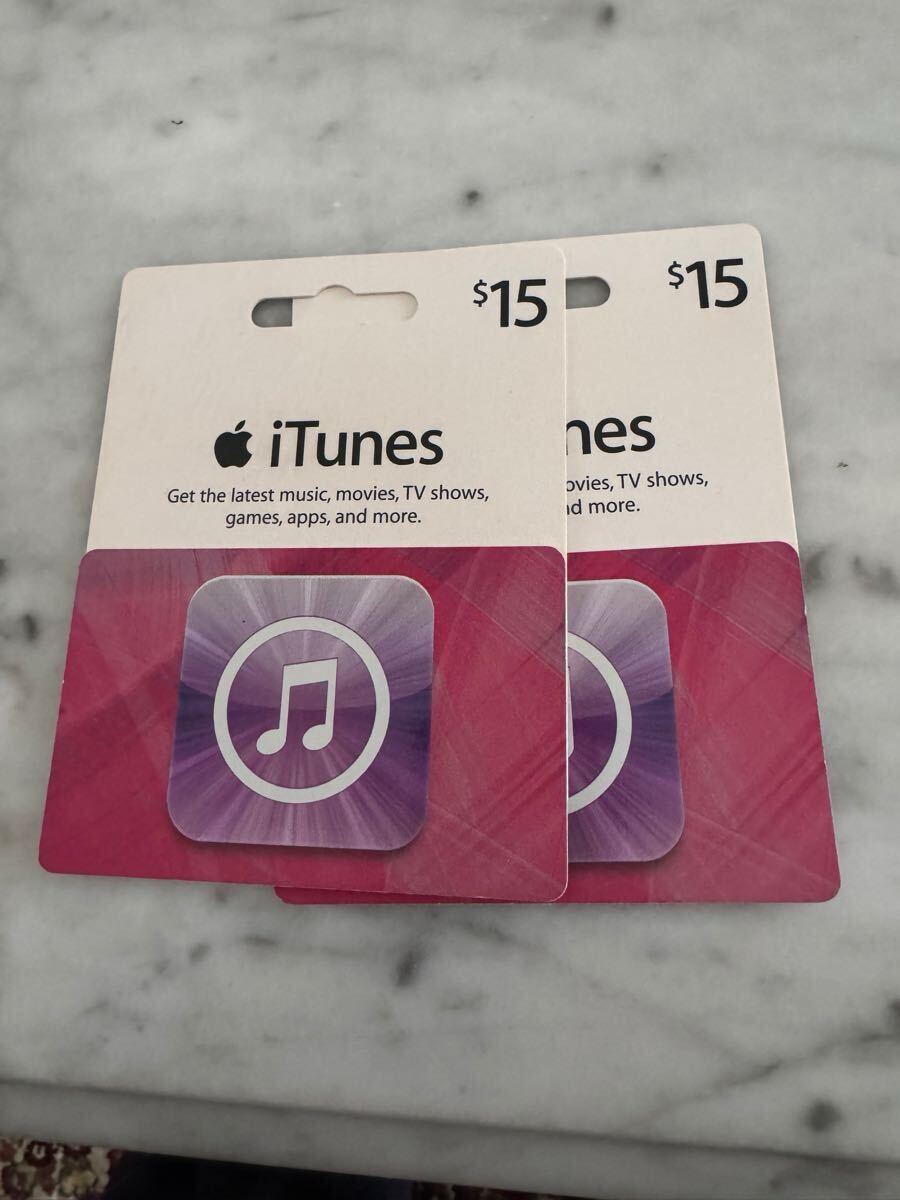 Yahoo!オークション - 米国iTunesカード 15ドル 2枚