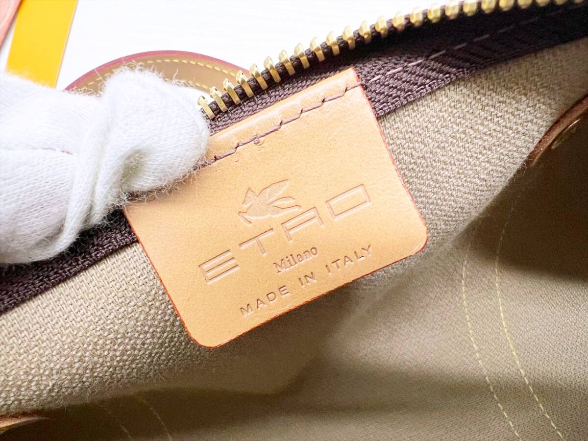 Yahoo!オークション - 未使用保管 美品 ETRO エトロ ペイズリー PVC 筒...