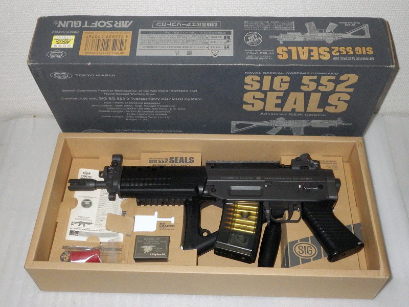 東京マルイ スタンダード電動ガン SIG 552 SEALS 元箱付き シグ552 シールズ(電動ガン)｜売買されたオークション情報、yahooの商品情報をアーカイブ公開 - オークファン ...