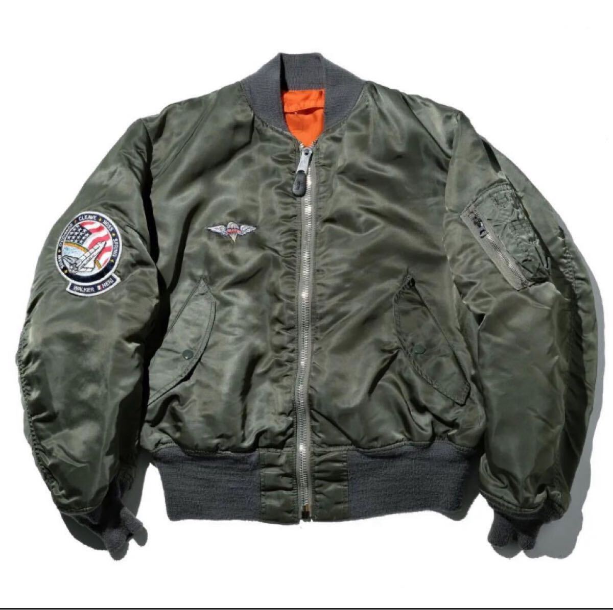 Yahoo!オークション - 70s 米軍実物 MA-1 フライトジャケット USAF vin...