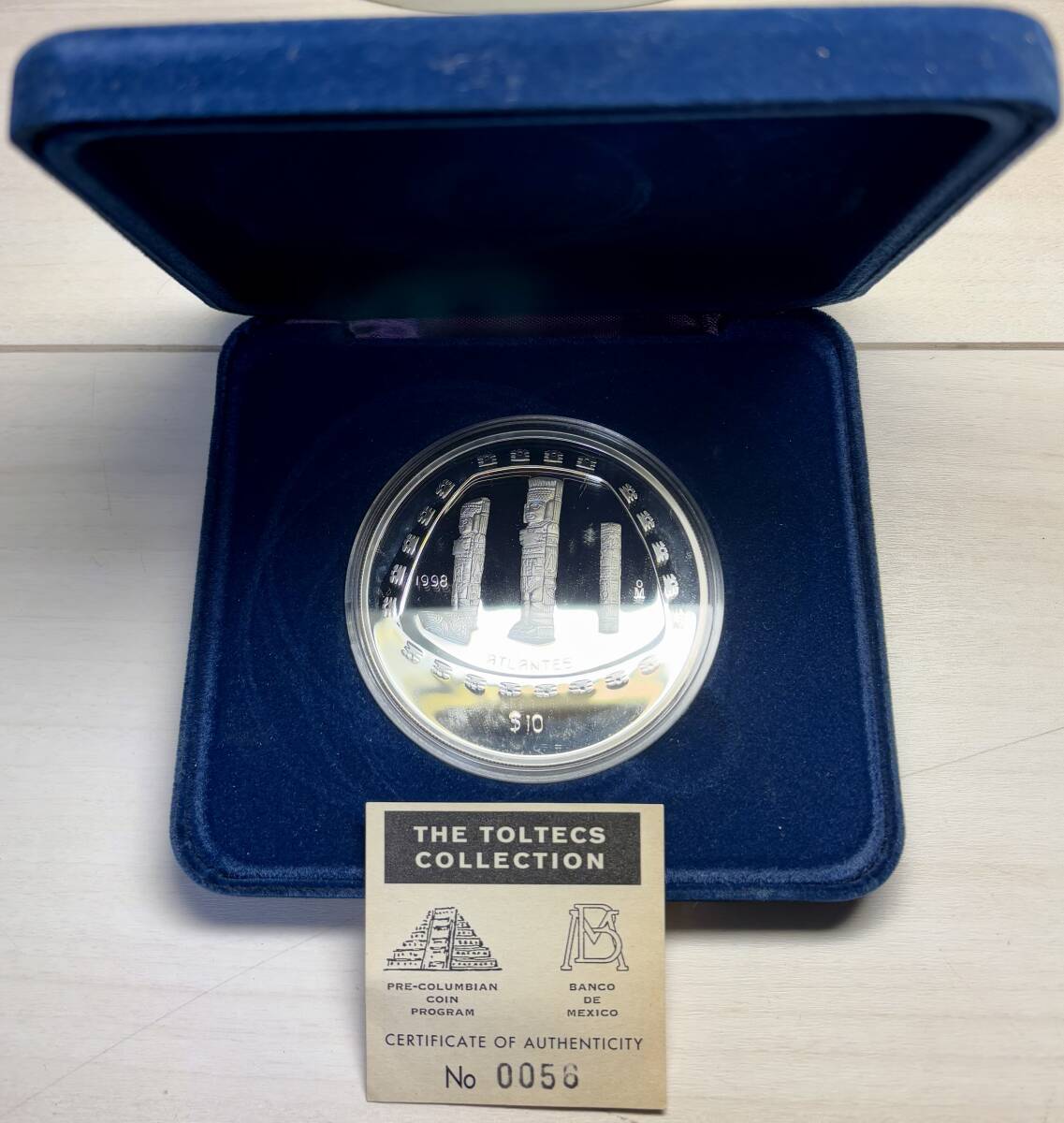 Yahoo!オークション - 【メキシコ特大銀貨】(5オンス(156g)純銀 直径65...