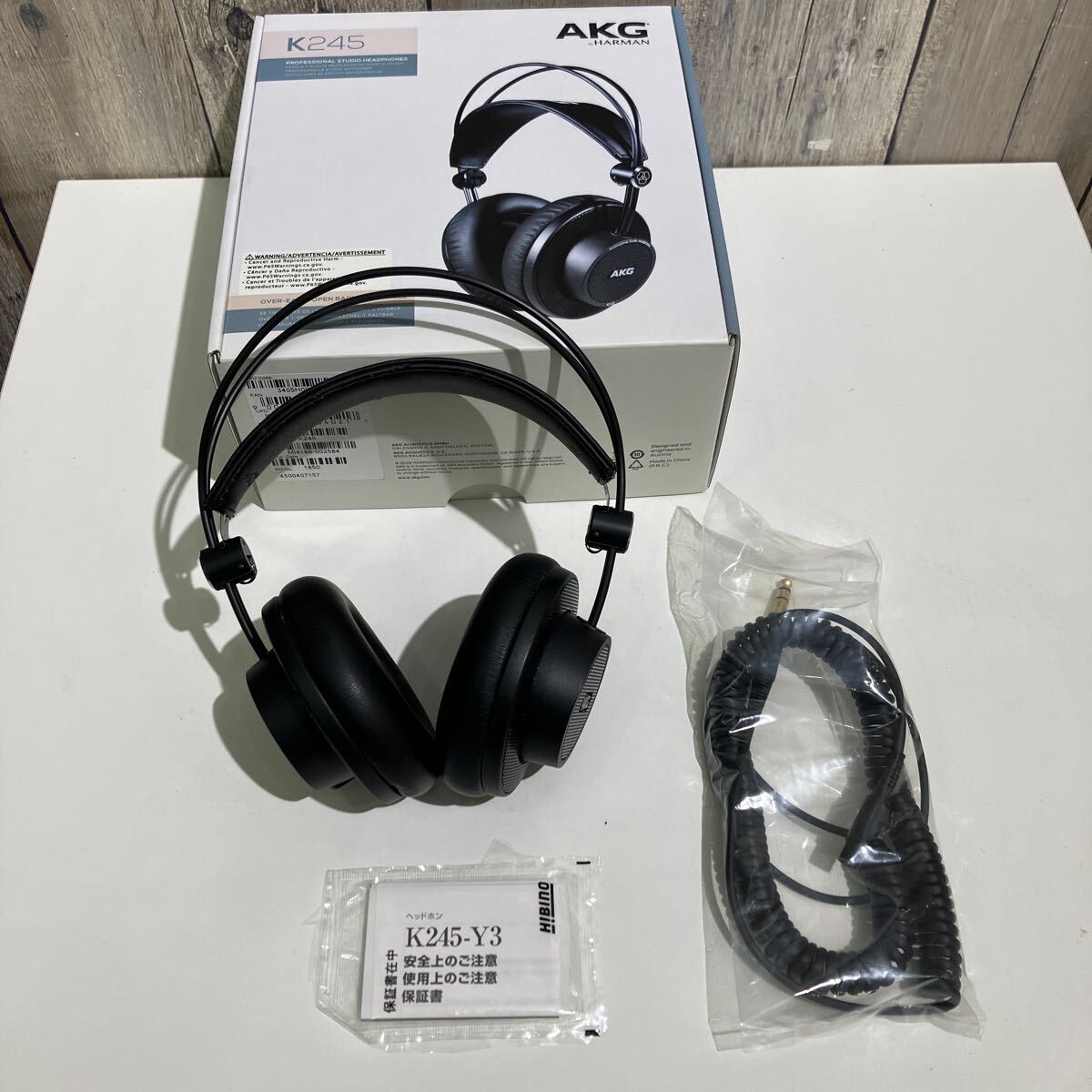 Yahoo!オークション - AKG ヘッドホン K245 ブラック 取扱説明書 専用...