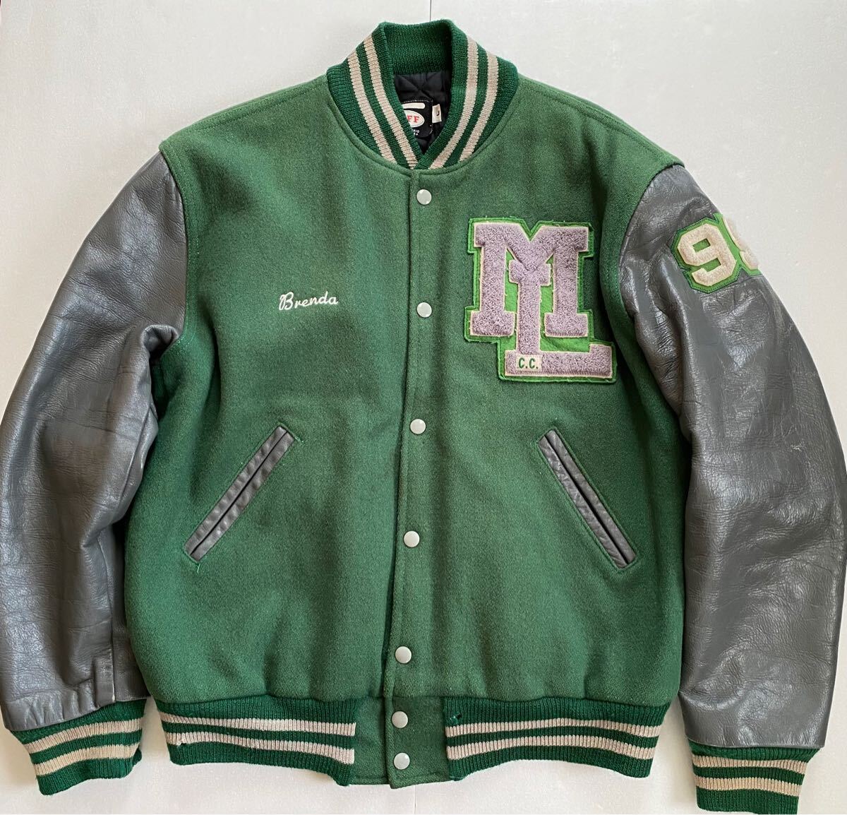 Yahoo!オークション - ヴィンテージ古着 90s NEFF ネフ 袖レザー ウー...