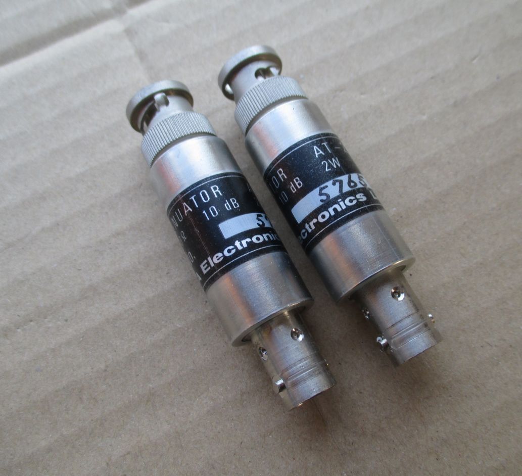 Yahoo!オークション - 高周波固定減衰器 ATT 50Ω 10dB 2W 2本 BNC-PJ...