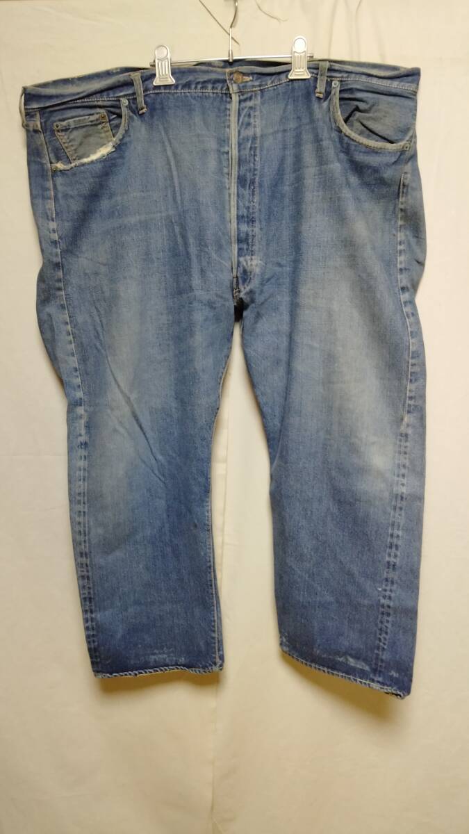 Yahoo!オークション - ビンテージ60年代LEVISリーバイス501XXデニムジ...