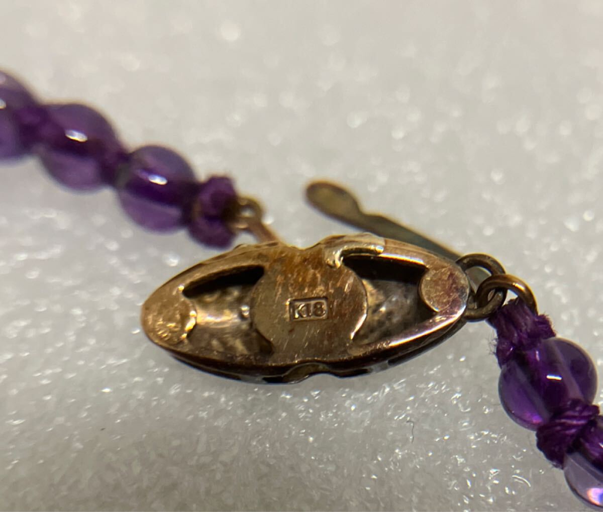 Yahoo!オークション - ネックレス アクセサリー 天然石 K18刻印