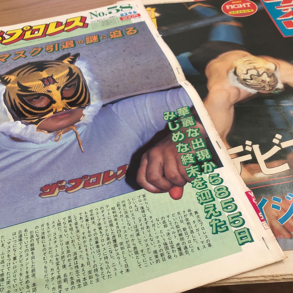 Yahoo!オークション - ザプロレス週刊ファイト 初代タイガーマスク