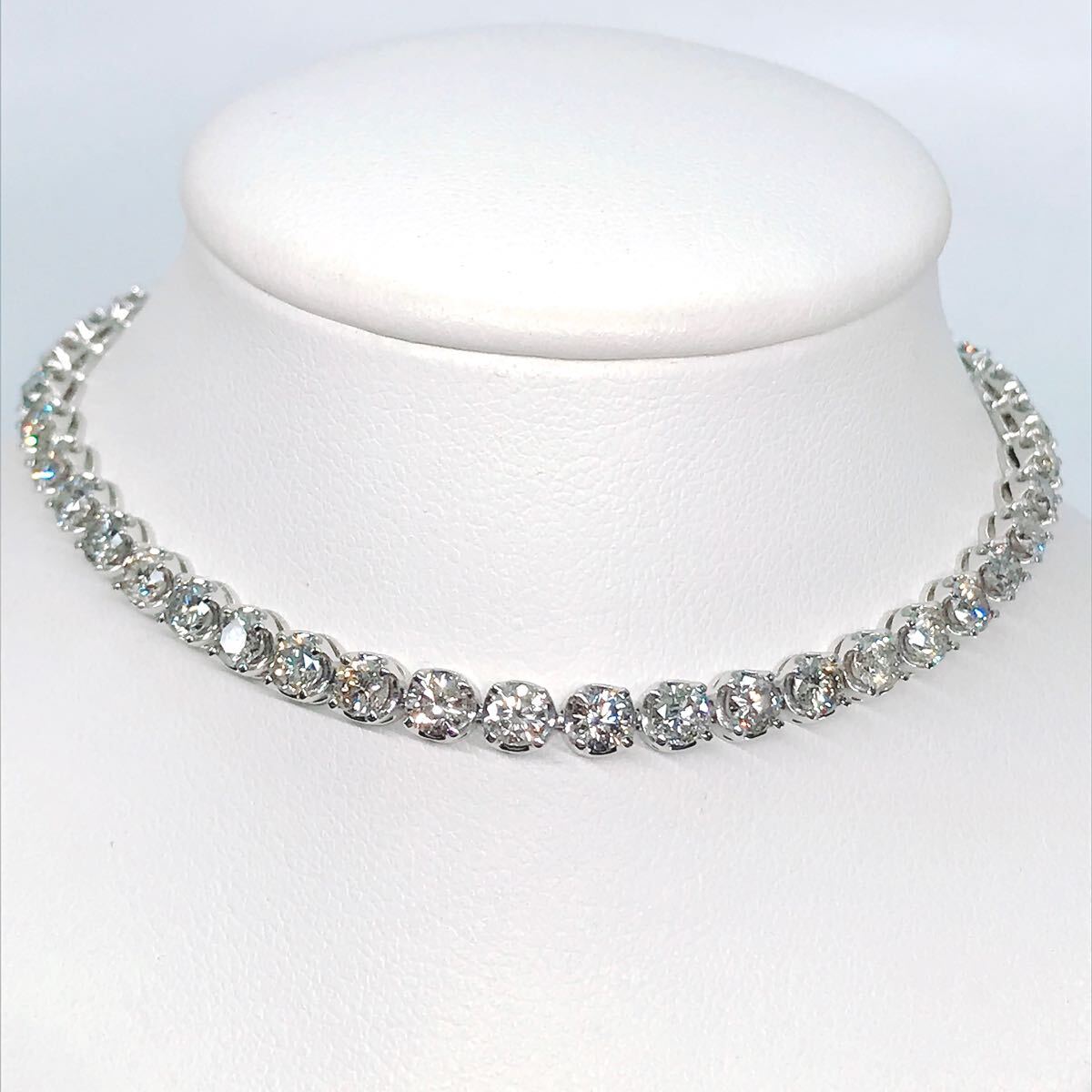 Yahoo!オークション - 5.00ct ダイヤモンド テニスブレスレット Pt850 ...