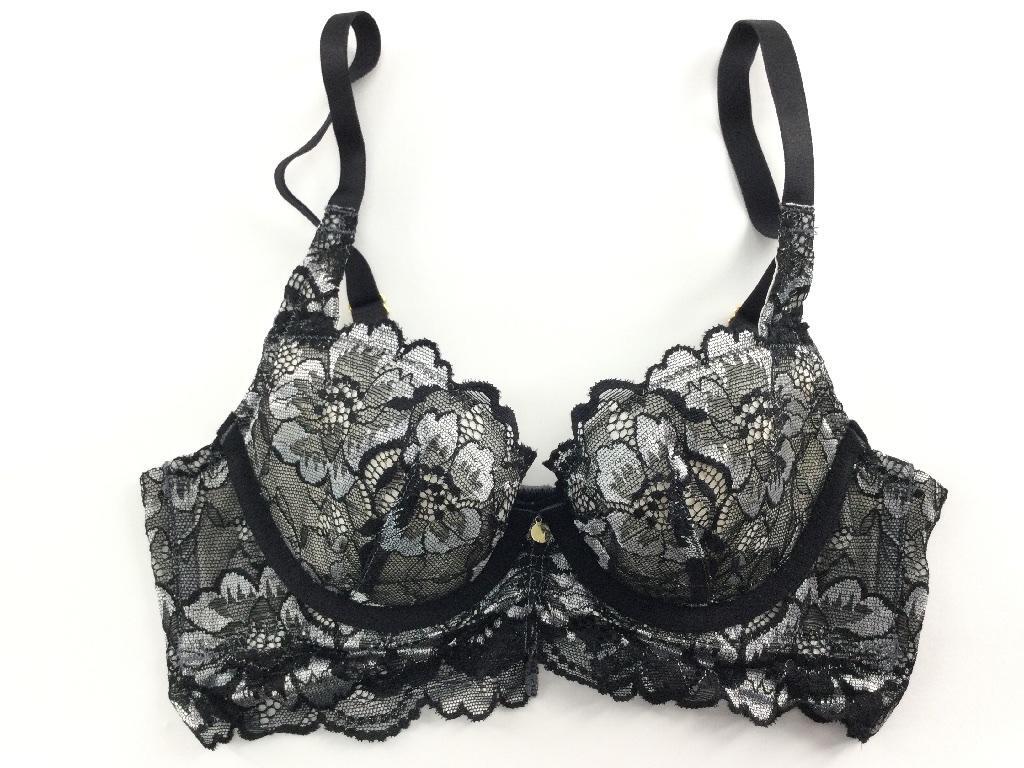 Yahoo!オークション - ブラジャー 脇高 花柄レース やわらかカップ B70...