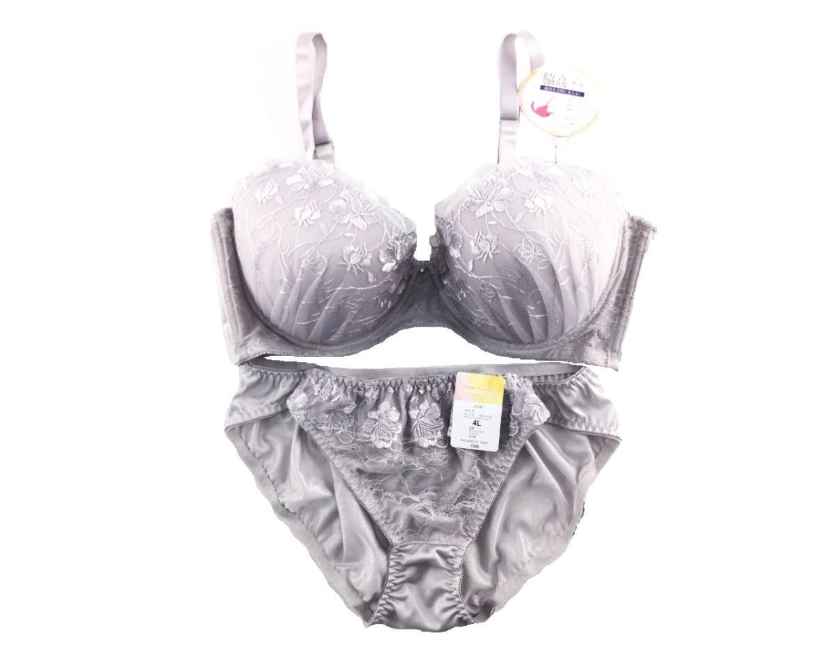 ブラジャー ショーツセット 脇肉すっきり クラシカル風 ワンカラーレース 大きいサイズ H95/4L グレー(80以上)｜売買されたオークション情報、yahooの商品情報をアーカイブ公開 ...