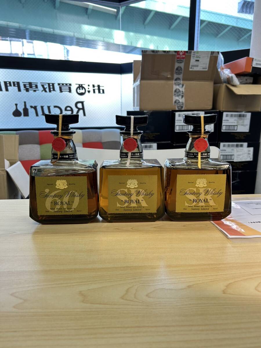 Yahoo!オークション - [ウイスキー] サントリー ローヤル 720ml 3本セ...