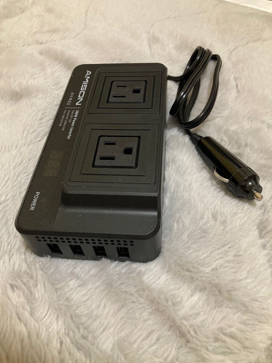 Yahoo!オークション - シガーソケットコンセント インバーター 200w カ...