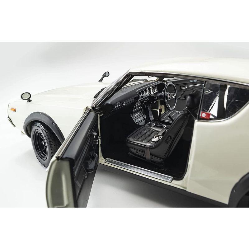 京商 1/18 ケンメリ GT-R KPGC110 ホワイト No08255SW アルミ 京商 1/18 ケンメリ GT-R KPGC110 ホワイト No08255SW アルミ