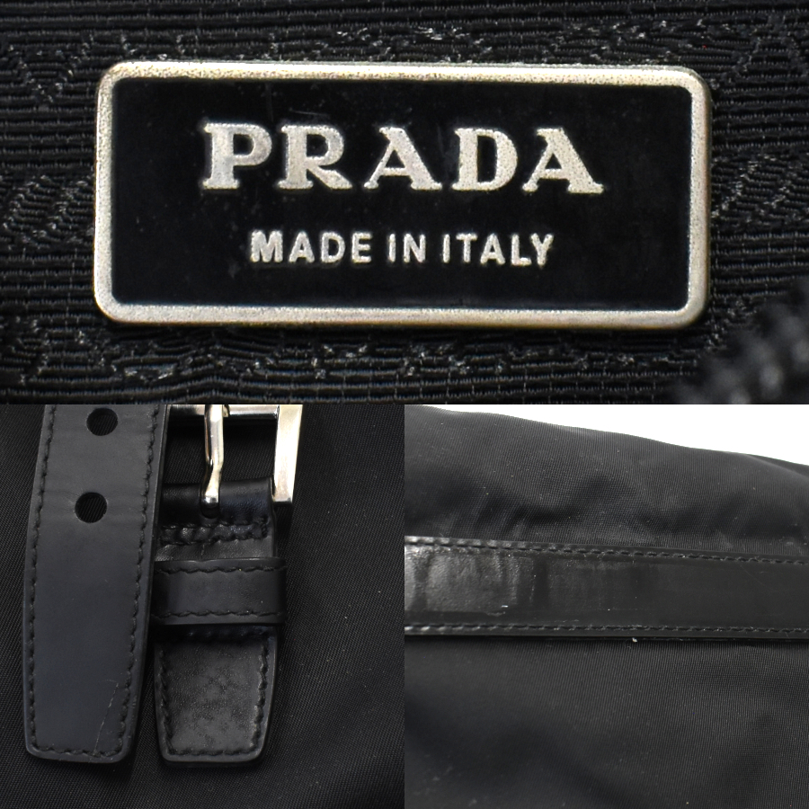 Yahoo!オークション - プラダ ショルダーバッグ BT0501 ナイロン ブラ...