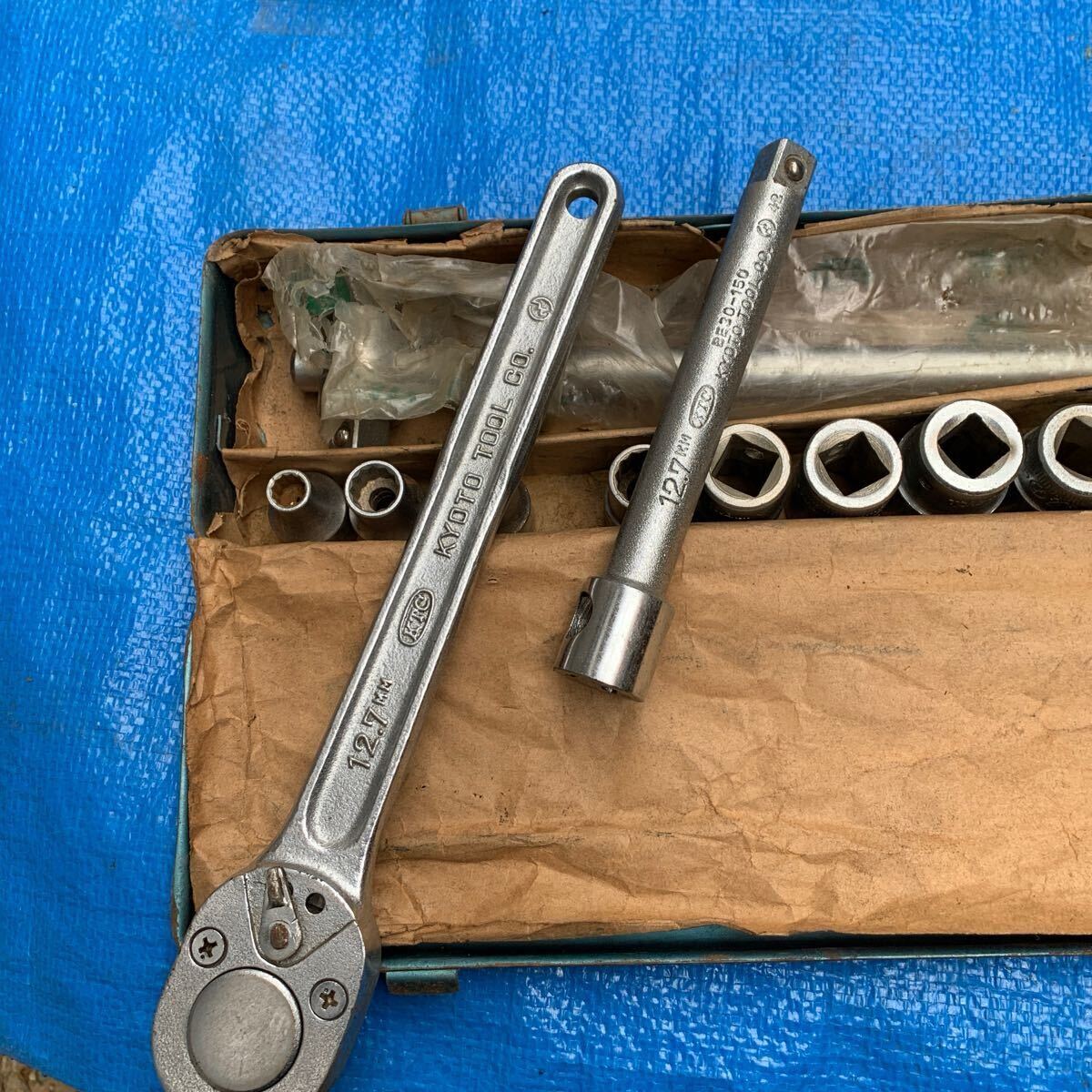 Yahoo!オークション - ソケットレンチ インチ工具 SET TONE KTC ボック...