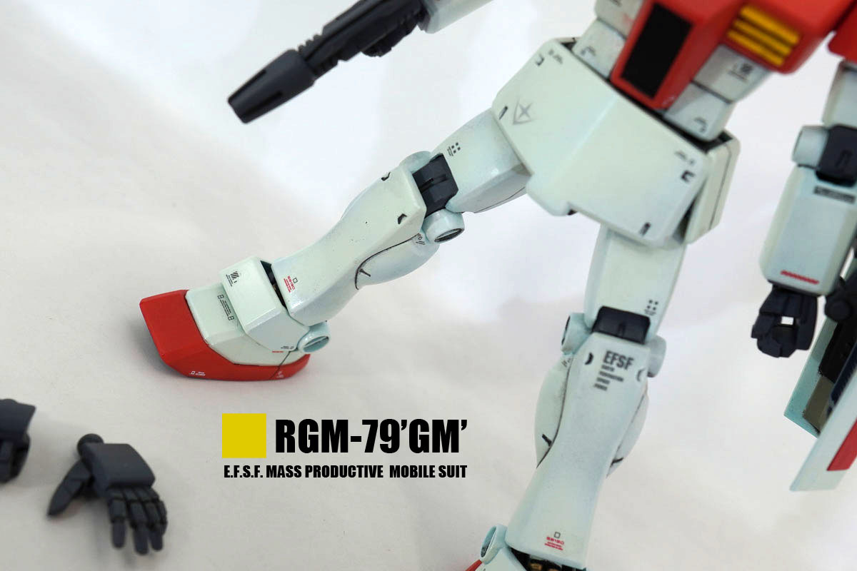 Yahoo オークション 全塗装完成品 Hguc 1 144 ジム 塗装済み完成品